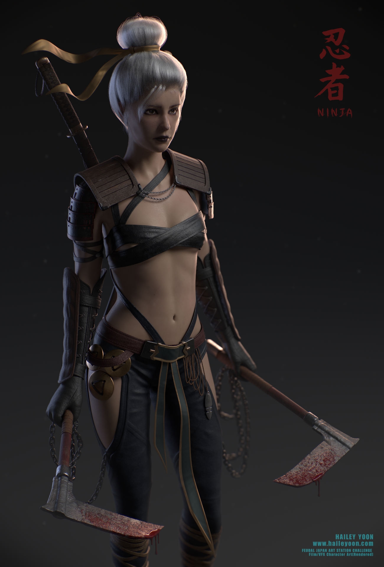 Ninja- Feudal Japan Art Station Challenge – HAILEY YOON